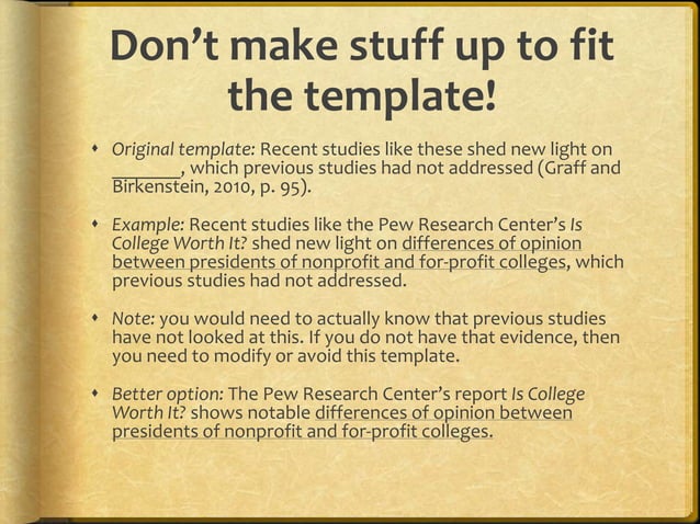 Indirect sources and Practice with templates | PPTX
