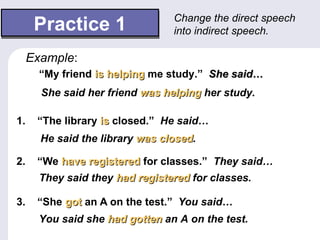 Indirect speech | PPS