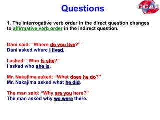 Indirect speech | PPT