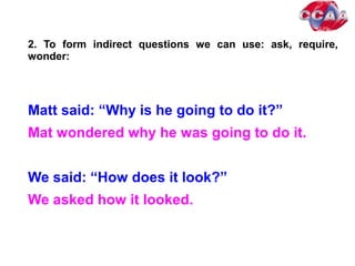 Indirect speech | PPT