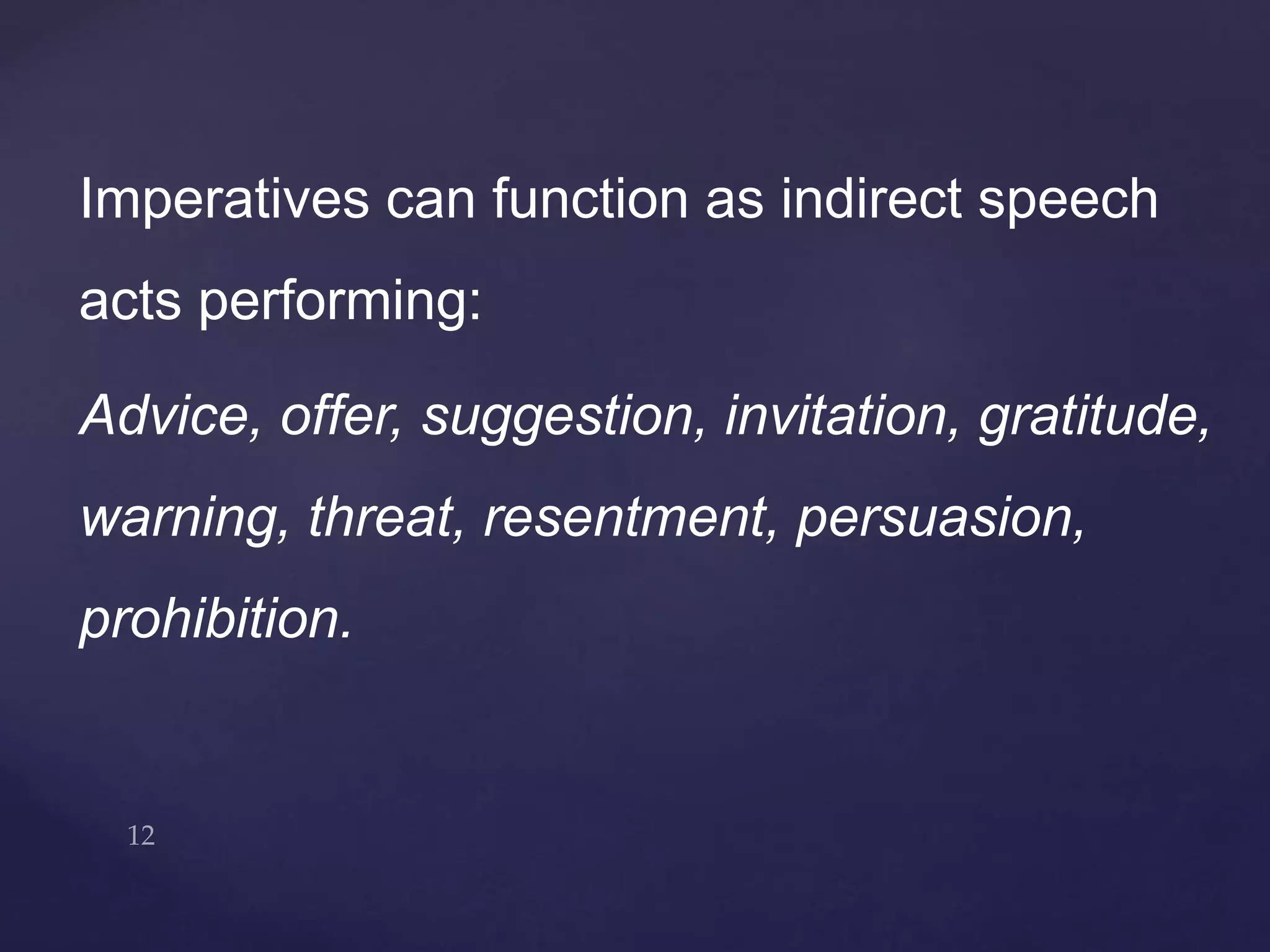 Indirect speech acts | PPTX