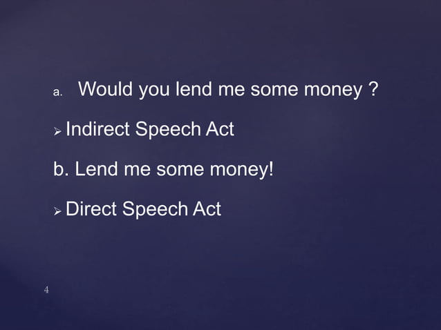 Indirect speech acts | PPTX