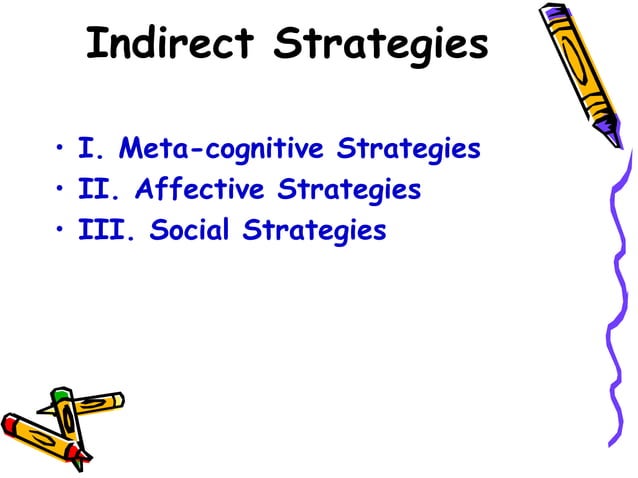 Indirect strategies | PPTX | Homework and Study | Education