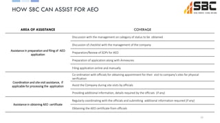 Indirect Tax - AEO - Advantages and Compliances.pdf