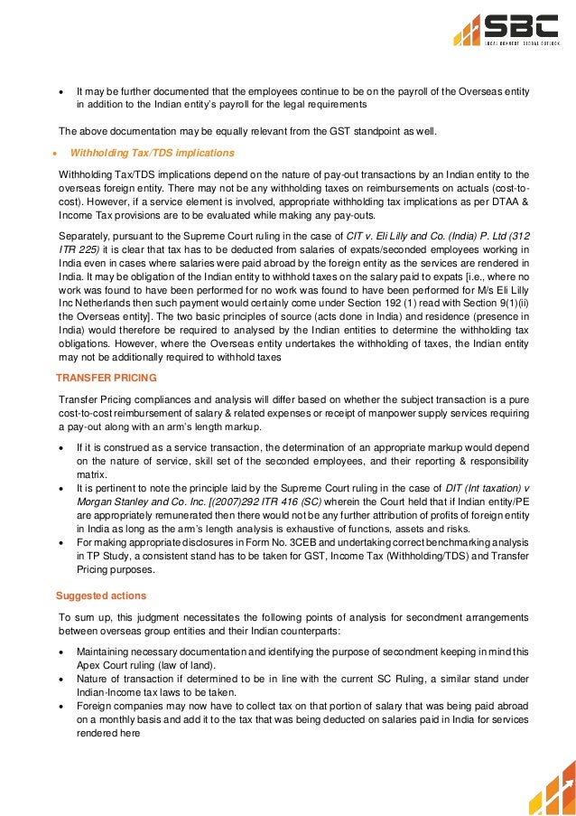 Indirect Tax - Tax Alert - Service Tax on Secondments.pdf