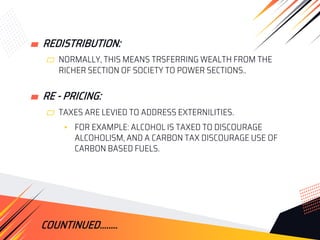 INTRODUCTION OF TAXATION - indirect taxation | PPTX