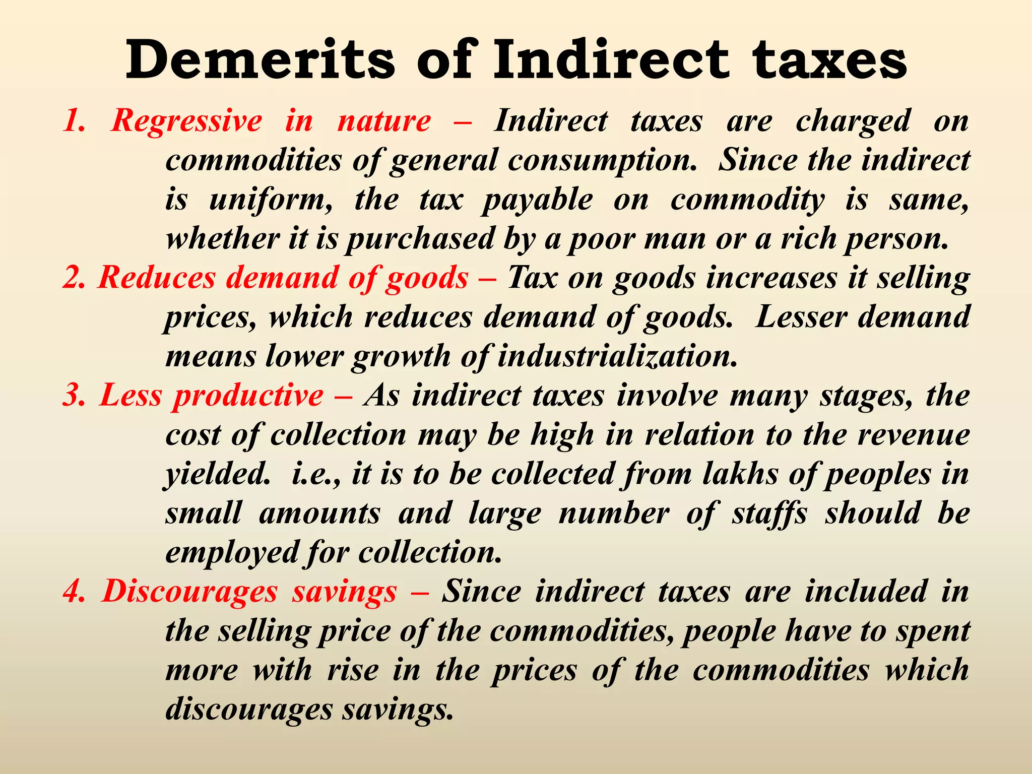 Indirect taxes | PPTX