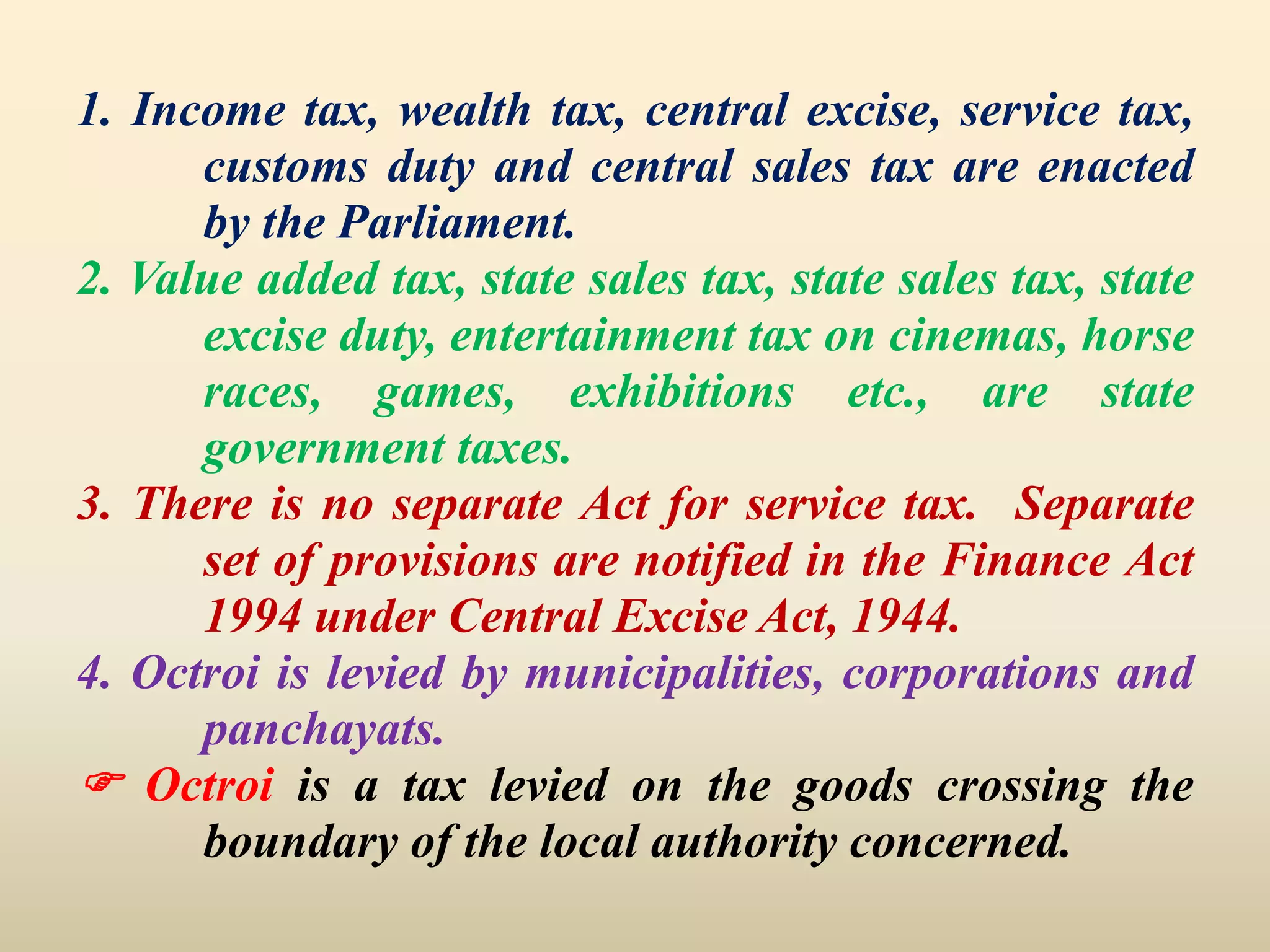 Indirect taxes | PPTX