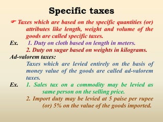 Indirect taxes | PPTX