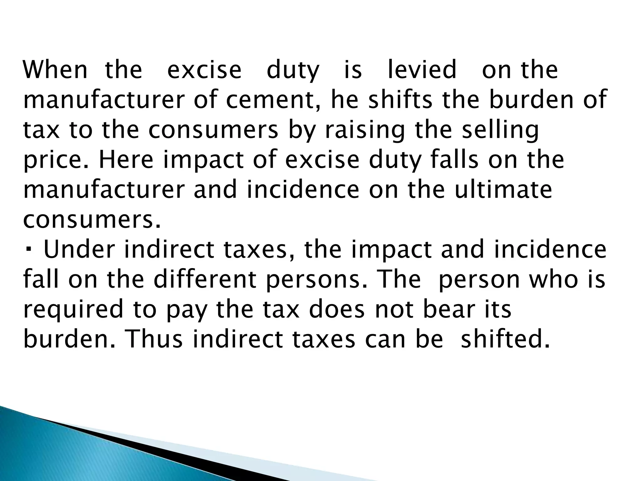 Indirect taxes | PPTX