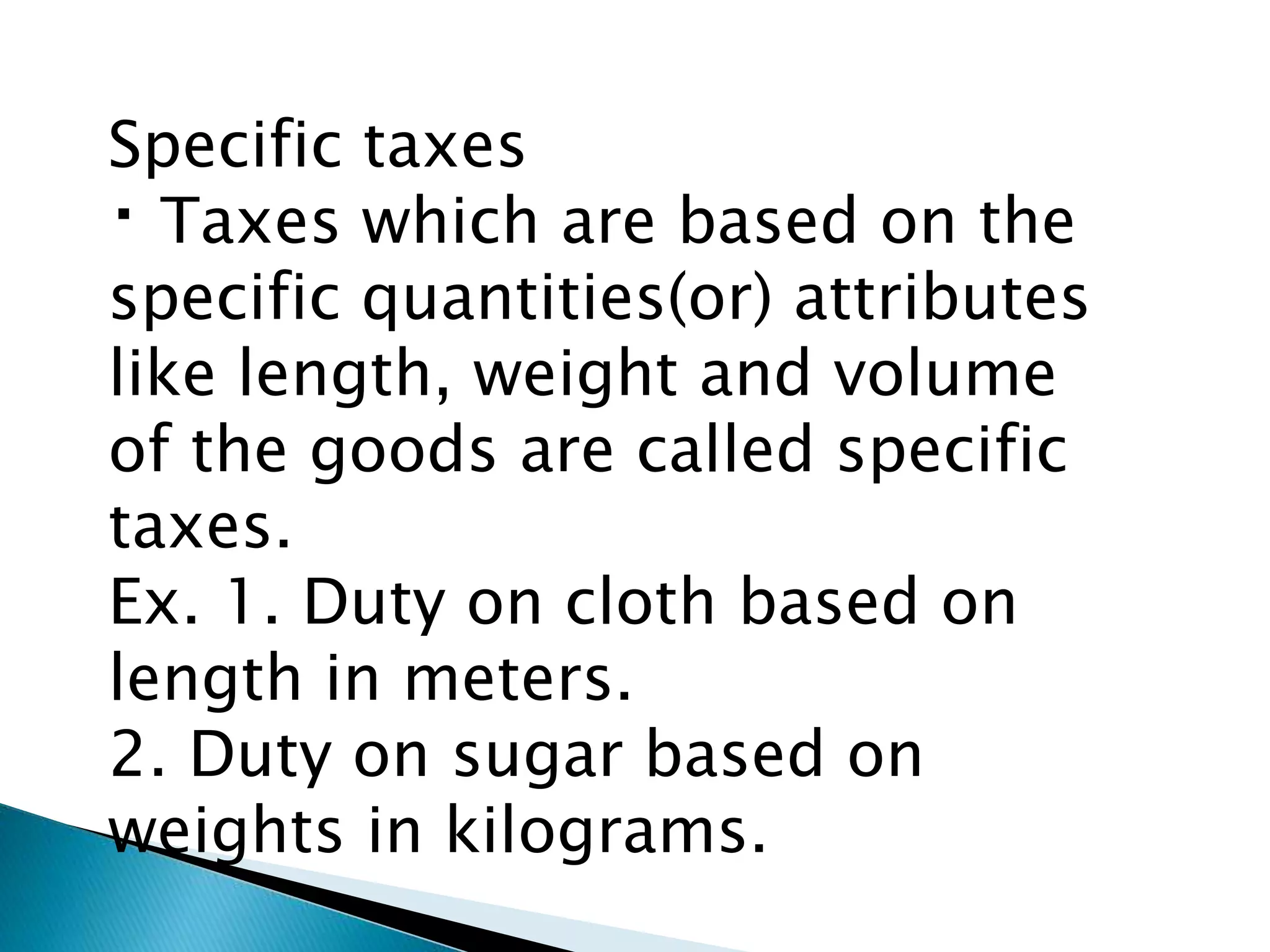Indirect taxes | PPTX