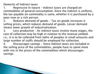 Indirect taxes | PPTX