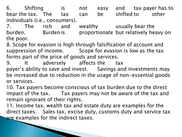 Indirect taxes | PPTX