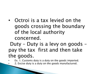 Indirect taxes | PPTX