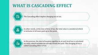 Indirect taxes in india- pre gst era | PPTX