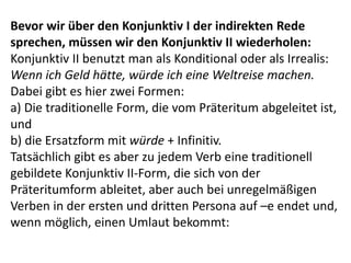 Indirekte Rede | PPTX