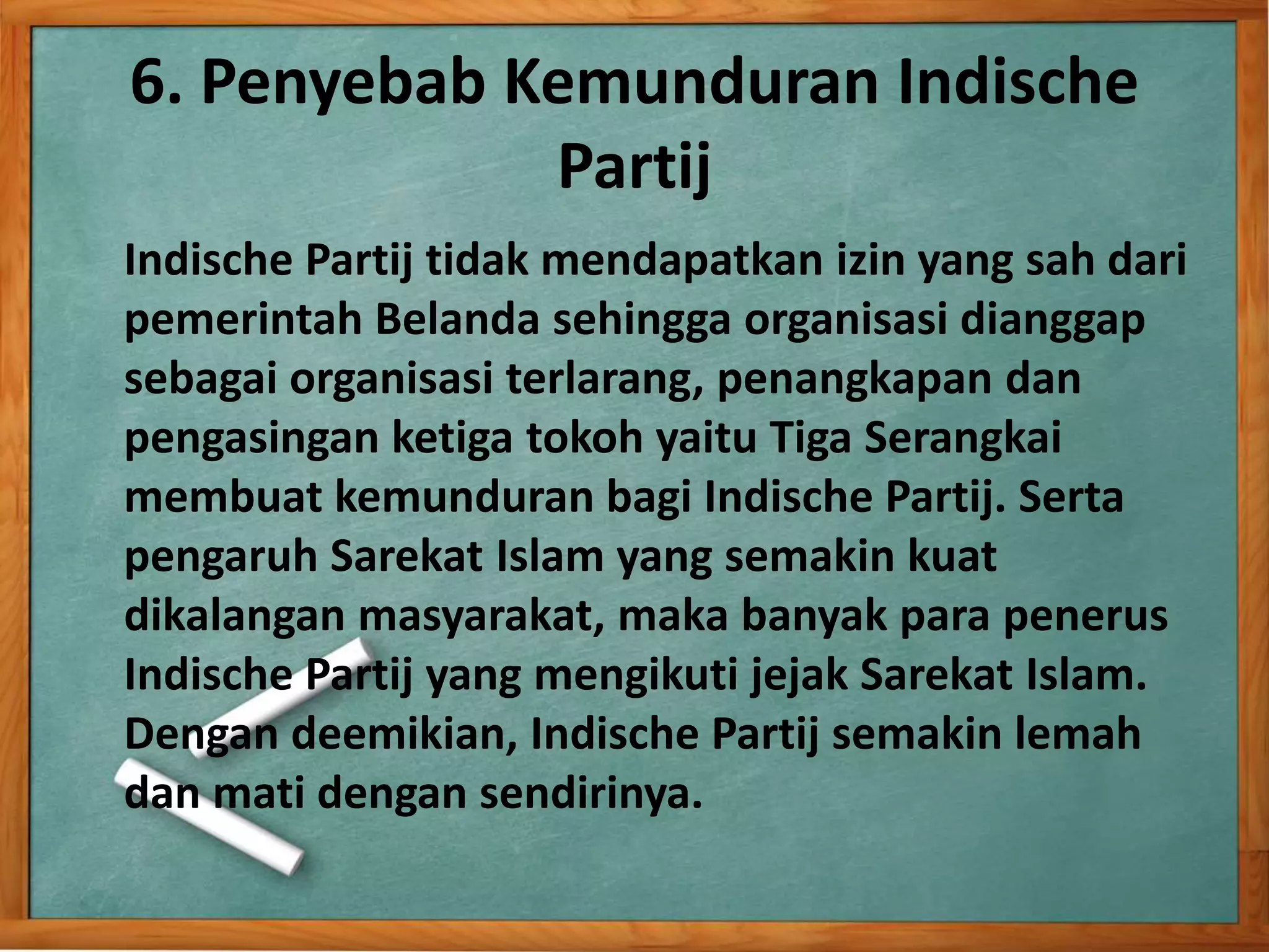 INDISCHE PARTIJ (Sejarah Pergerakan Indonesia 1900-1945) | PPTX