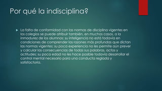 Disciplina e Indisciplina | PPTX