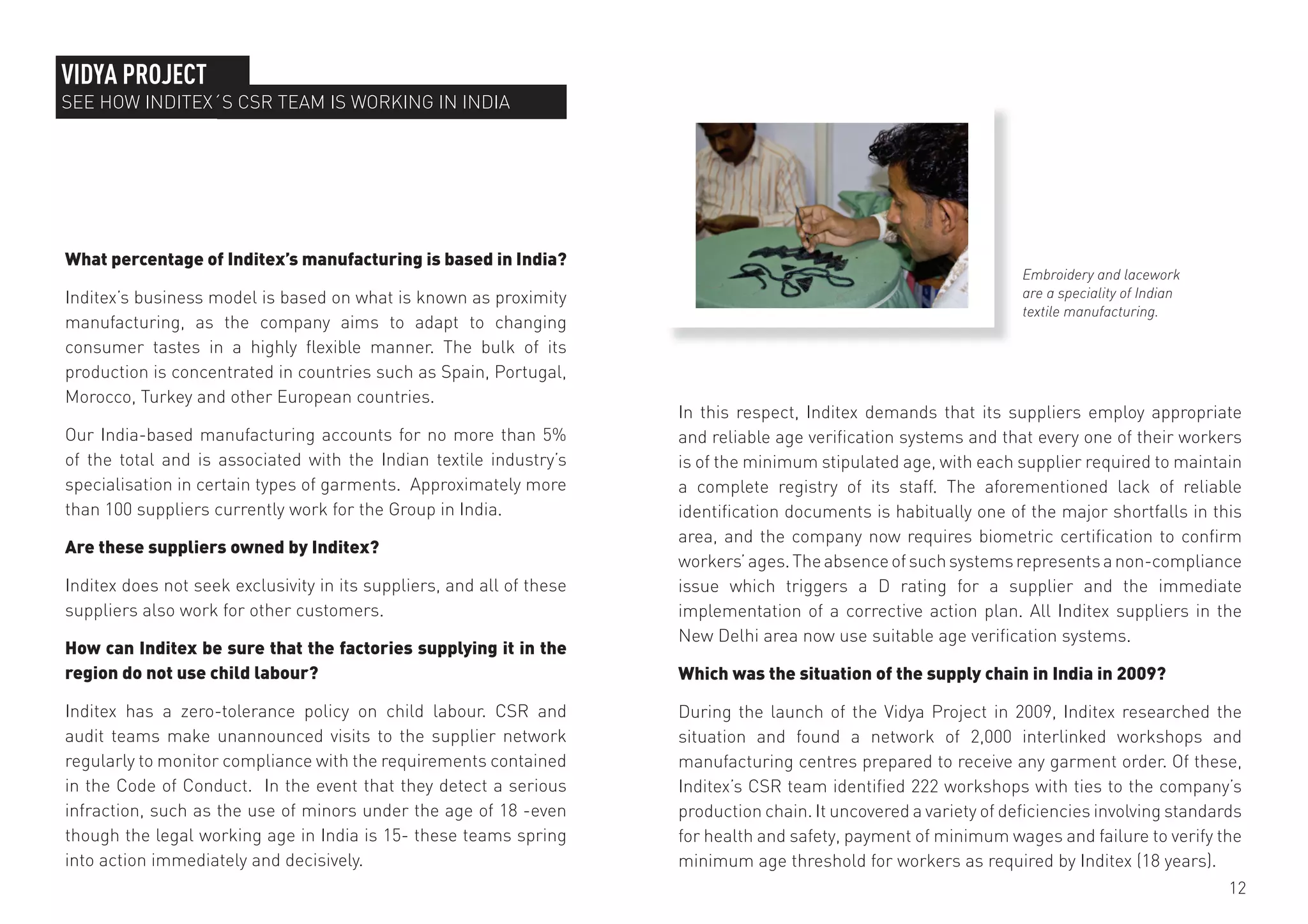 Inditex vidya project_india_en | PDF | Business | Business and Finance