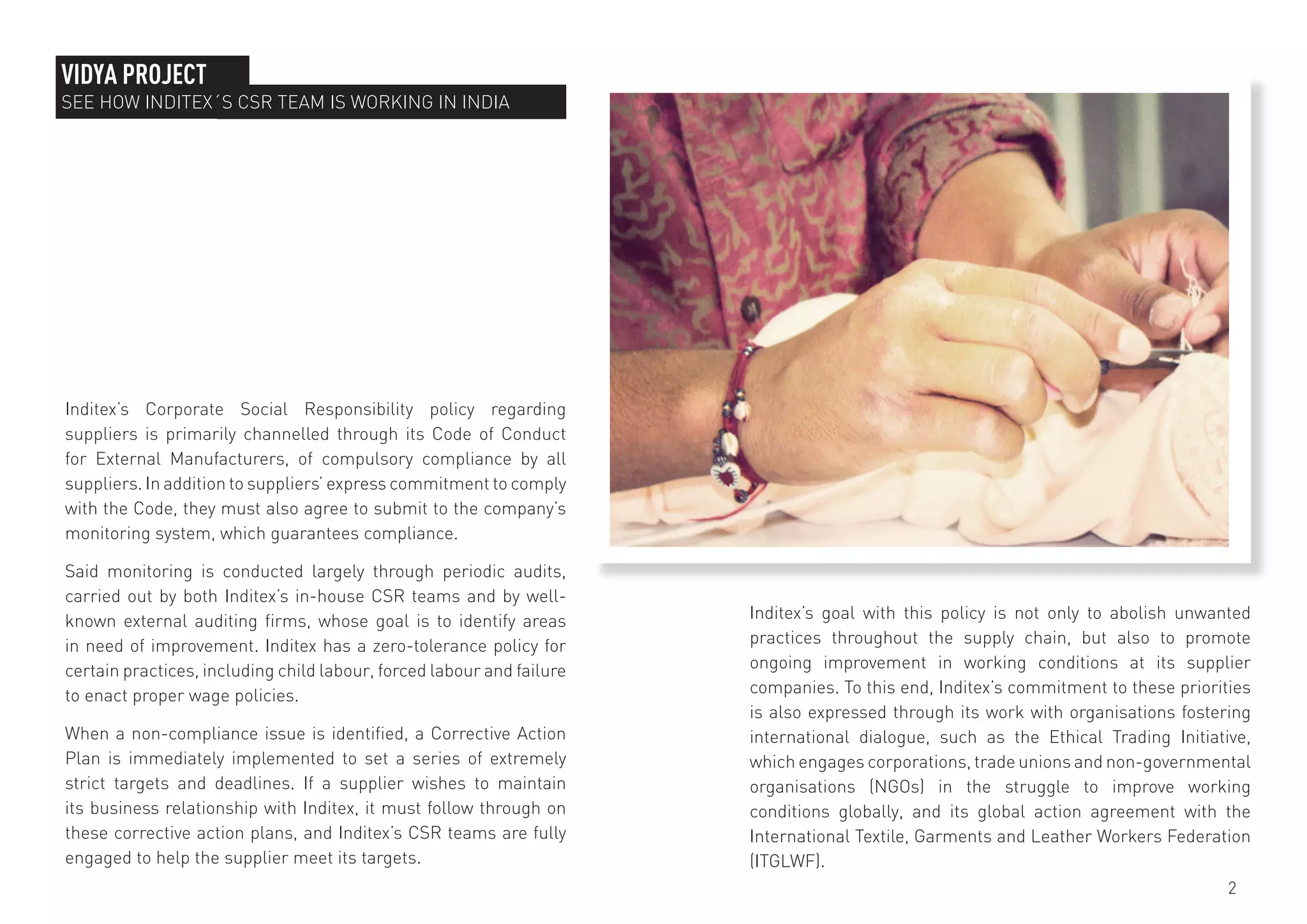 Inditex vidya project_india_en | PDF | Business | Business and Finance