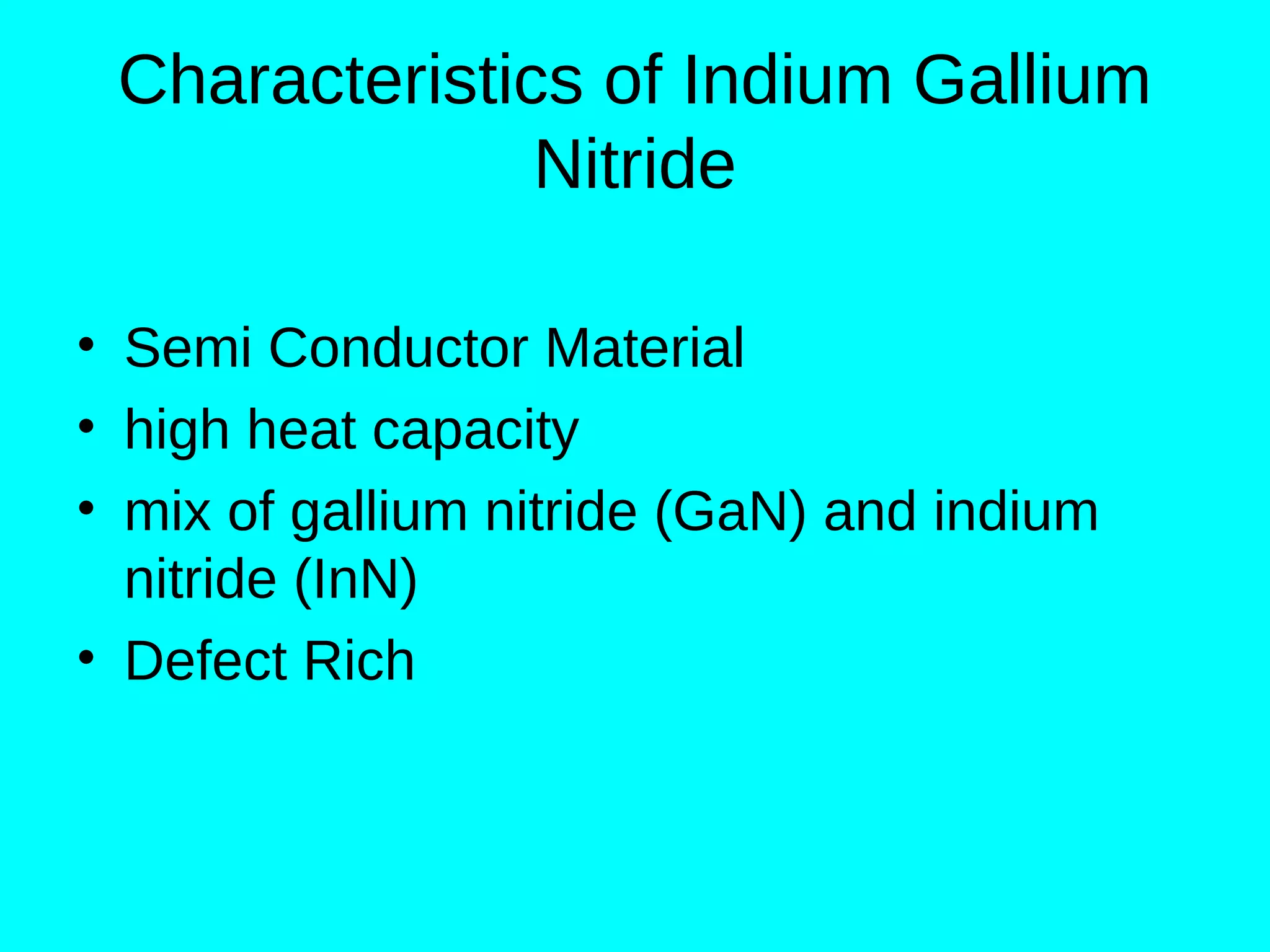 Indium gallium-nitride | PPT