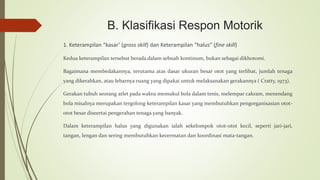 Konsep - konsep dasar bidang kajian perilaku motorik | PPTX
