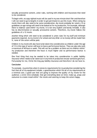 Individual Pre-Production Report | DOCX