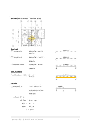 Beam and Column Analysis | Individual Component | PDF