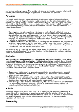 Individual behavior-in-organization | PDF