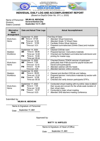 Individual daily-log-and-accomplishment-report-1 | DOCX
