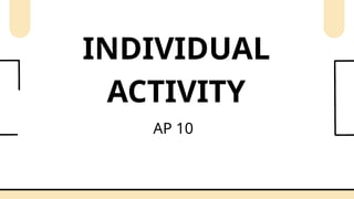 ANSWERING THE ACTIVITY FOR GRADE 10 HIGH SCHOOL | PPTX