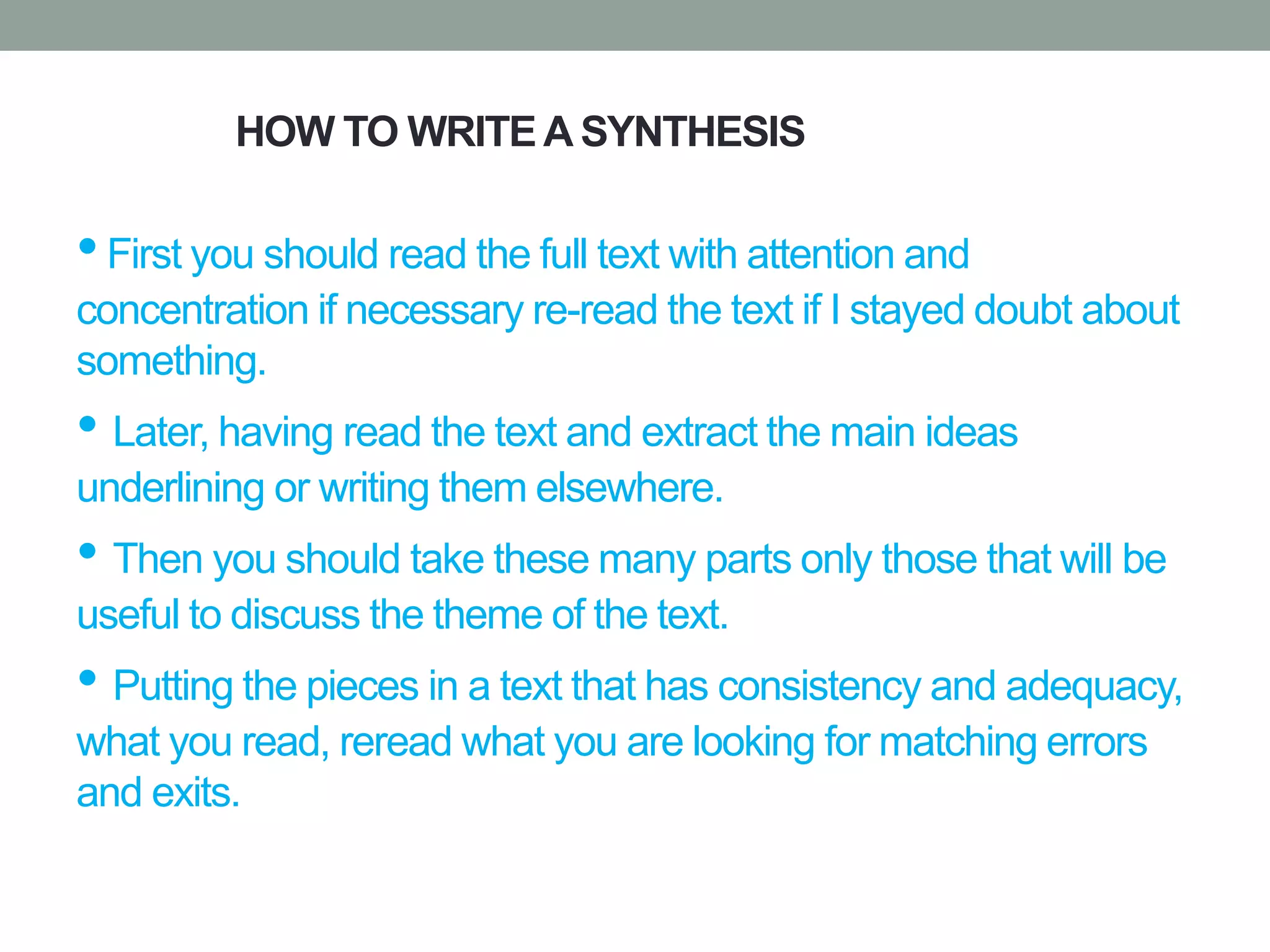 Individual activity - synthesis | PPT