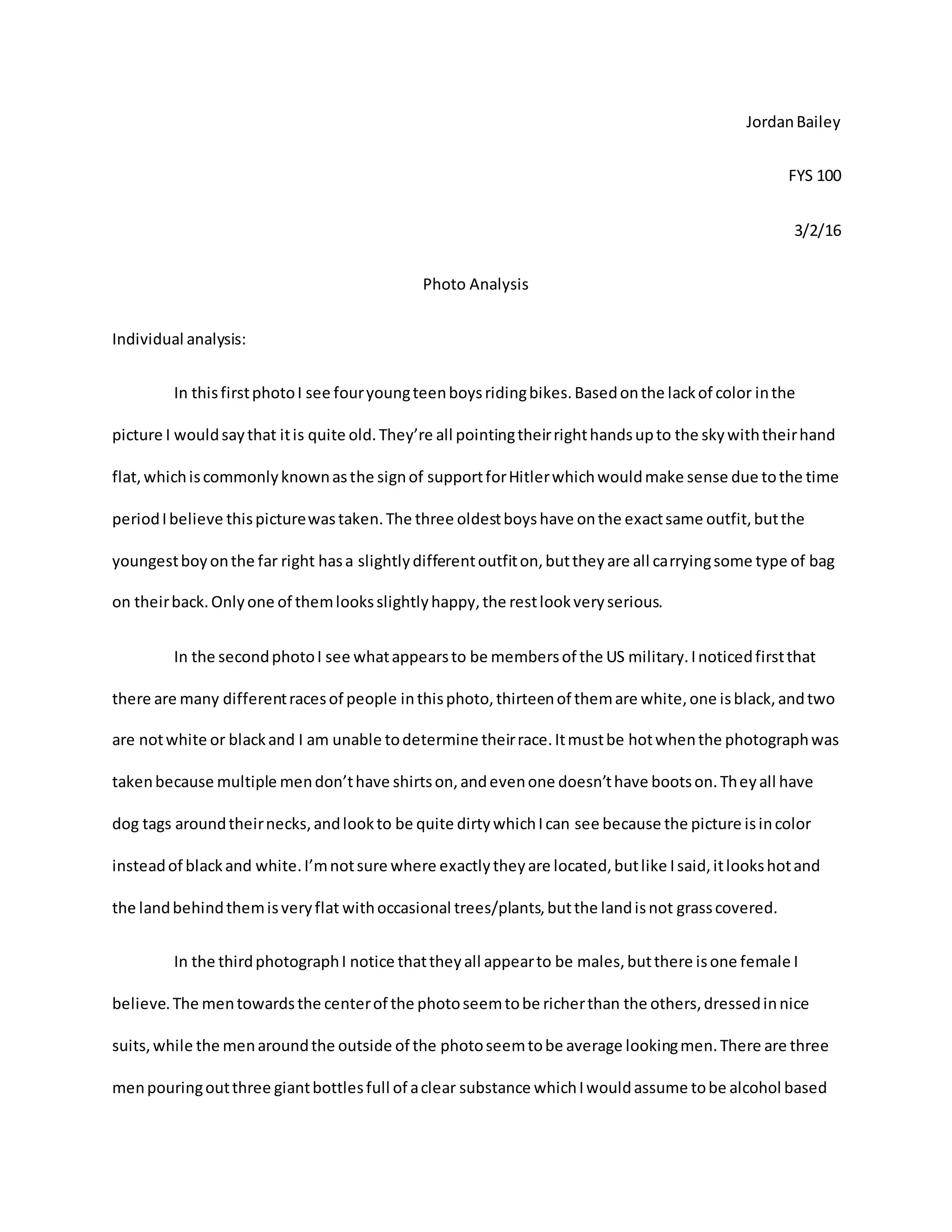 Individual analysis | DOCX