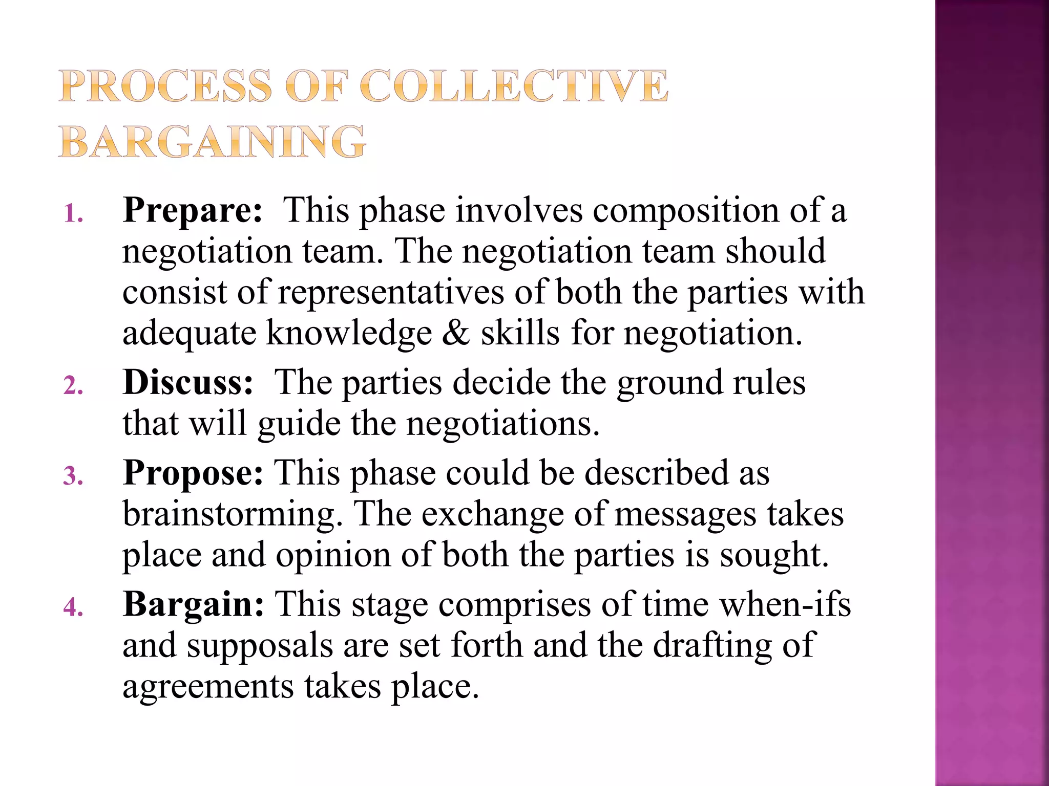 Individual and collective bargaining | PPTX