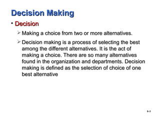 Individual and group decision making | PPT