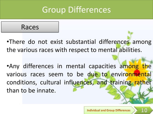 Individual and group differences | PPTX | Special Needs Kids | Parenting