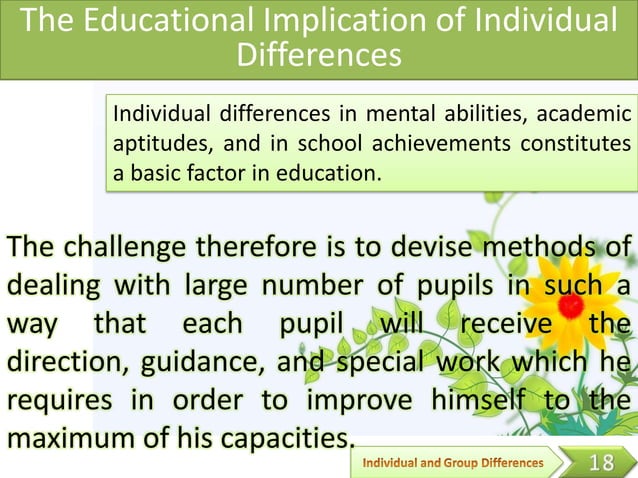 Individual and group differences | PPTX | Special Needs Kids | Parenting
