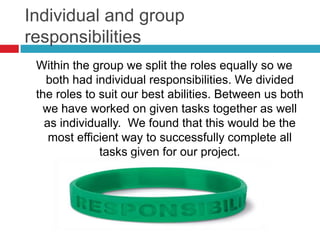 Individual and Group Responsibilities | PPT