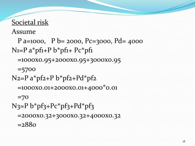 Individual and societal risk | PPTX | Chemistry | Science