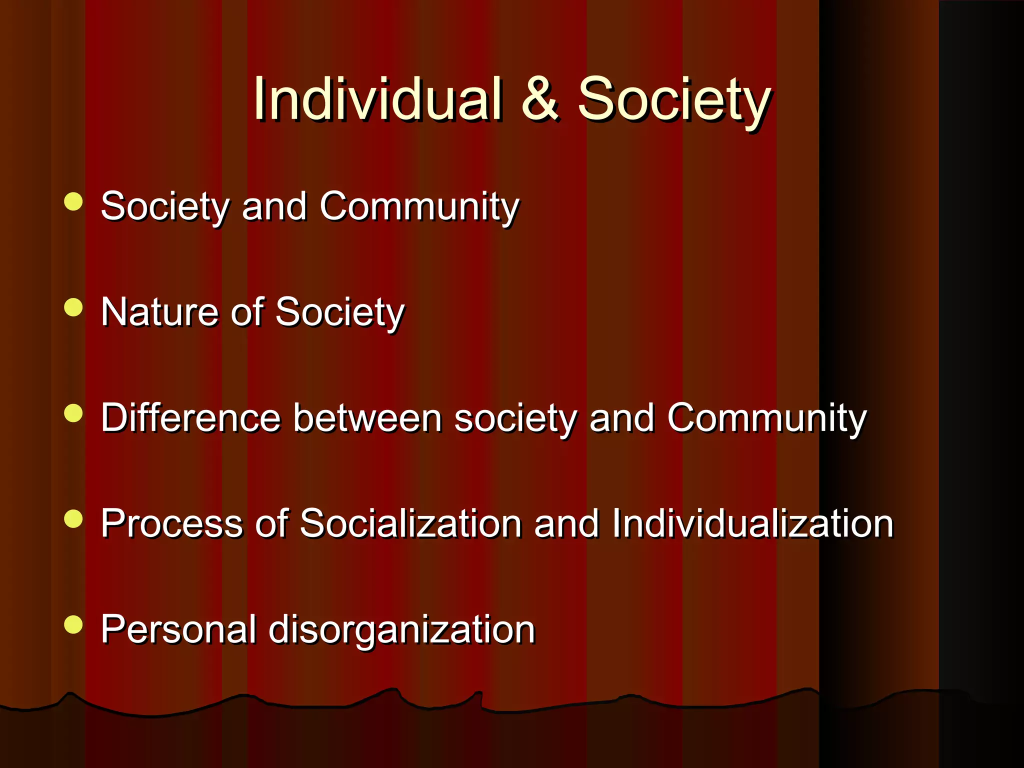 Individual and society | PPT