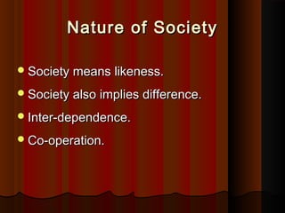 Individual and society | PPT
