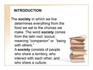 Individual and society | PPTX