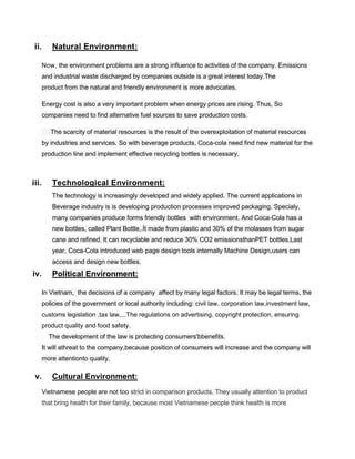 Coca-cola | DOCX | Green Solutions | Business