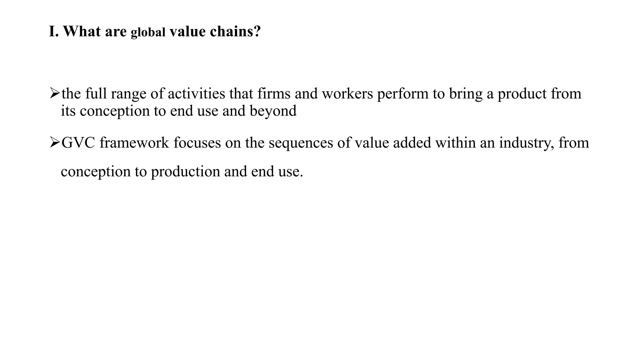 GLOBAL VALUE CHAIN ANALYSIS in internatinal business and strategy | PPTX
