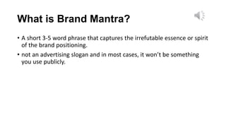 Disney Brand Mantra | PPTX