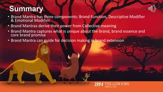Disney Brand Mantra | PPTX