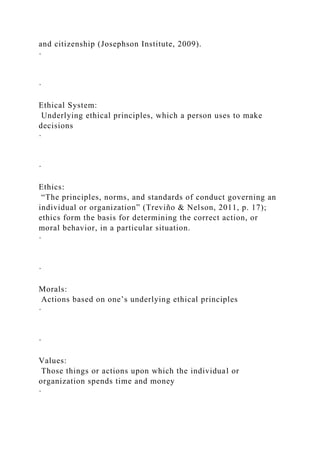 Individual Assignment Personal Ethics Development PaperWrite .docx