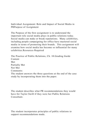 Individual Assignment Role and Impact of Social Media in PRPu.docx