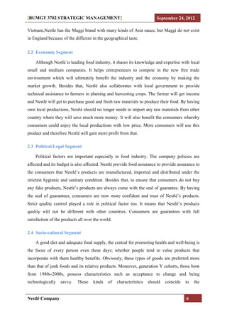 Nestle's Case Study | DOCX