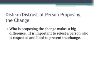 Individual barriers to change | PPTX